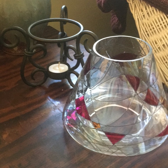 PartyLite | Accents | 99s Partylite Mosaic Calypso Glasswrought Iron 2 ...